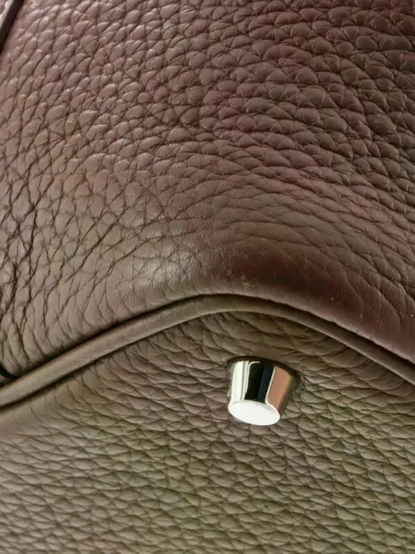 Hermès Picotin Lock Bag Clemence Pm Bucket Bag - Grey