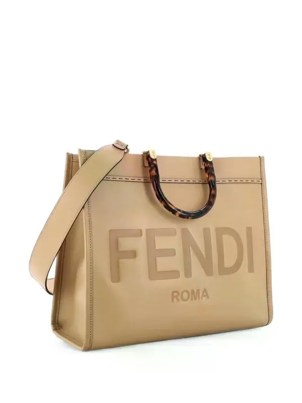 Fendi Sunshine Shopper Medium Leather Tote Bag