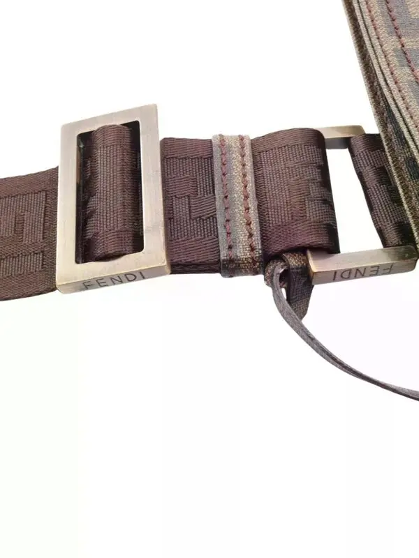 Fendi 2000-2010 Zucca Spalmati Crossbody Bag