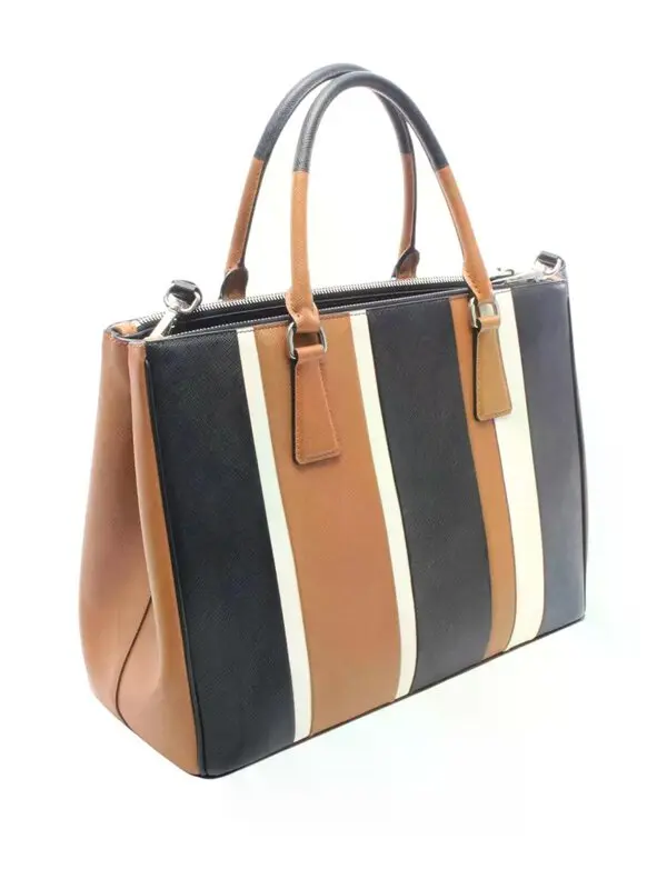 Prada 2013-2026 Saffiano Galleria Double Zip Satchel