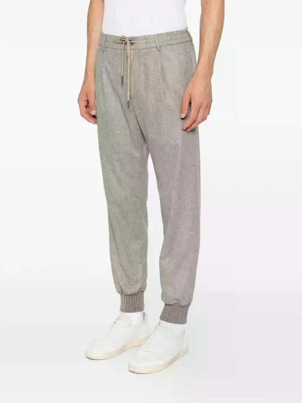 Tagliatore Drawstring-waist Ribbed-cuff Track Pants