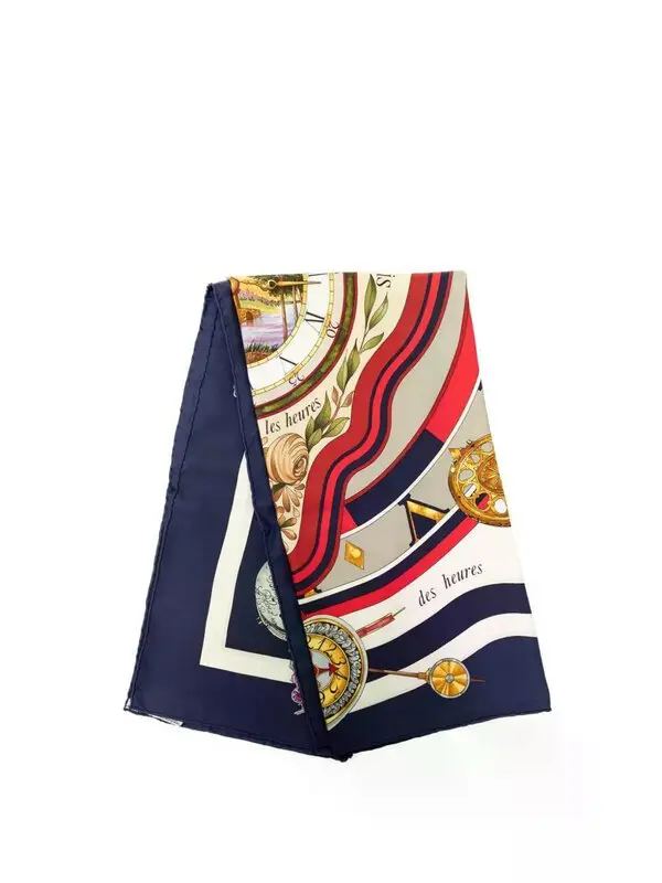 Hermès 2000-2026 Parmi Les Fleurs Je Compte Les Heures Silk Scarf 90 Scarves - Multicolour