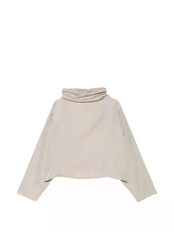 Dusan Batwing Oversized Top - Grey