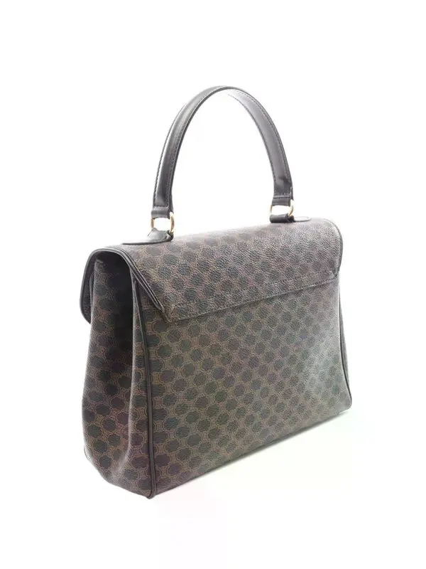 Celine 20th Century Macadam Coated Canvas Handbag