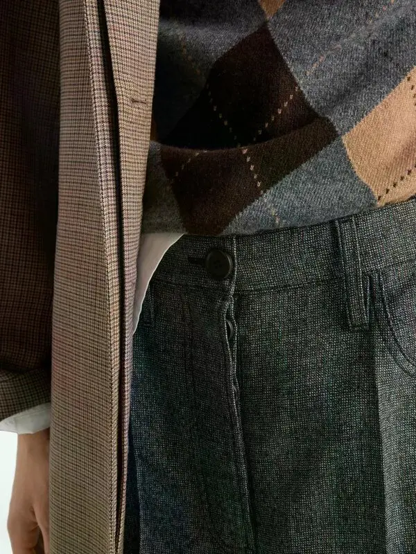 Prada Mouliné Wool Pants