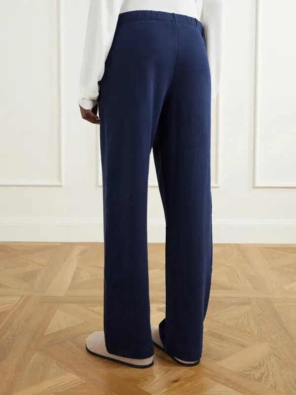 SKIMS Cotton-blend Jersey Drawstring Straight-leg Pants