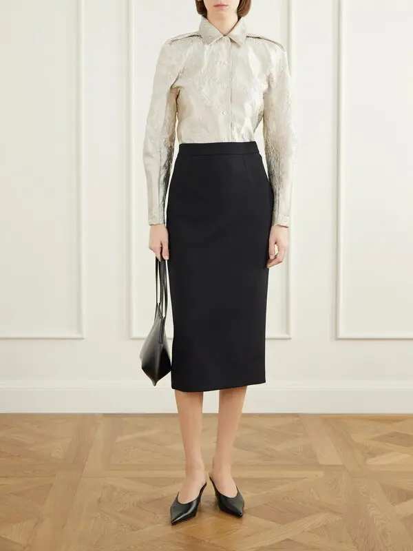 JIL SANDER Floral-jacquard Shirt