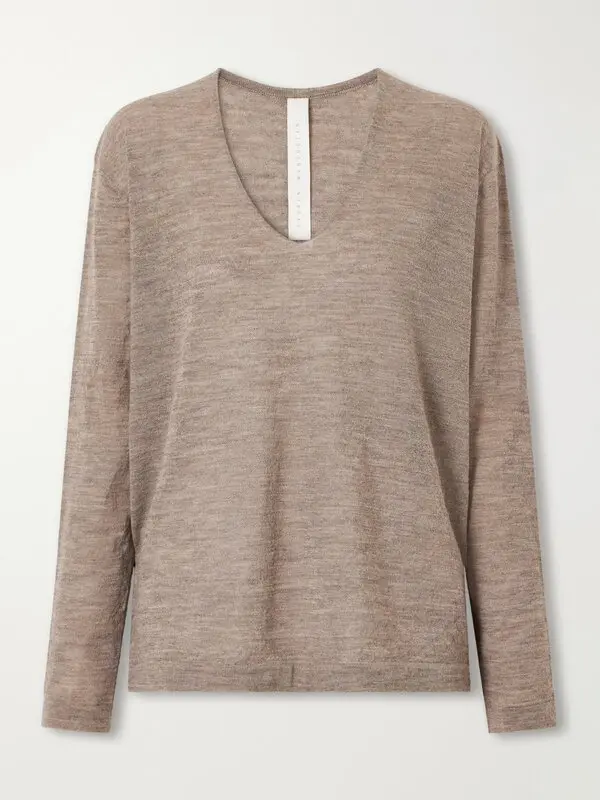 LAUREN MANOOGIAN Merino And Alpaca Wool-blend Sweater - Gray
