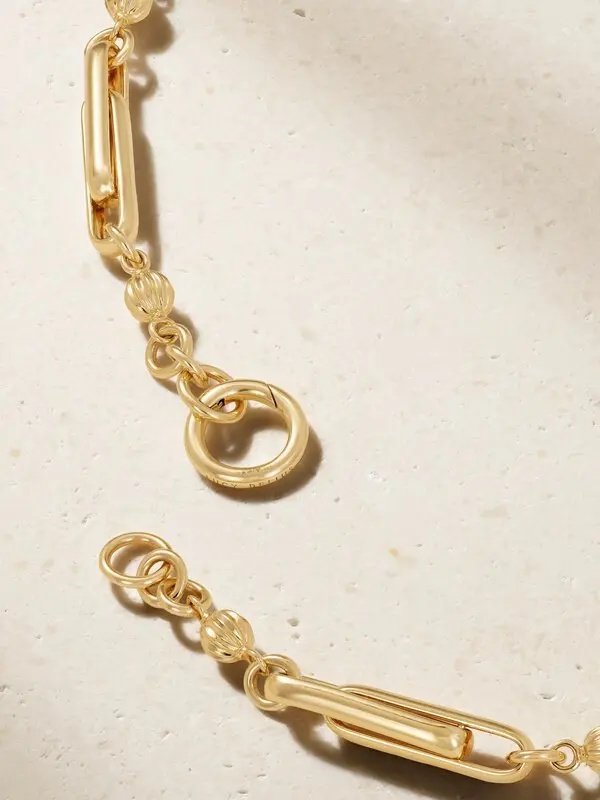 LUCY DELIUS 14-karat Yellow Stirrup Link Necklace