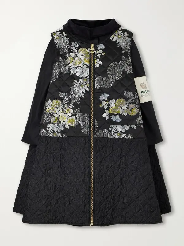 Erdem X Barbour Patchwork Floral Jacquard Coat