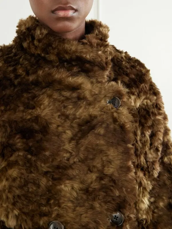 MARANT ETOILE Jya Double-breasted Plush Jacket