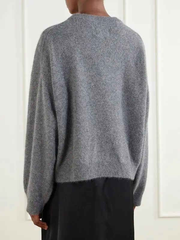 Loulou De Saison Tristan Yak And Wool-blend Sweater - Gray