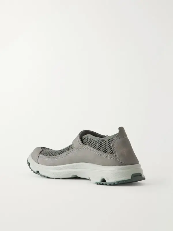 SALOMON Rx Marie-jeanne Mesh & Leather Sandals - Gray