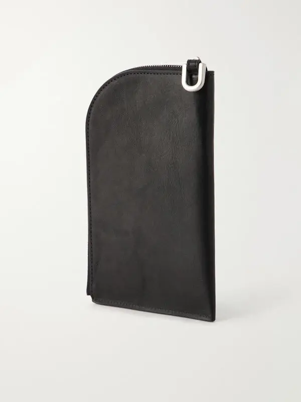 Rick Owens Leather Crossbody Wallet