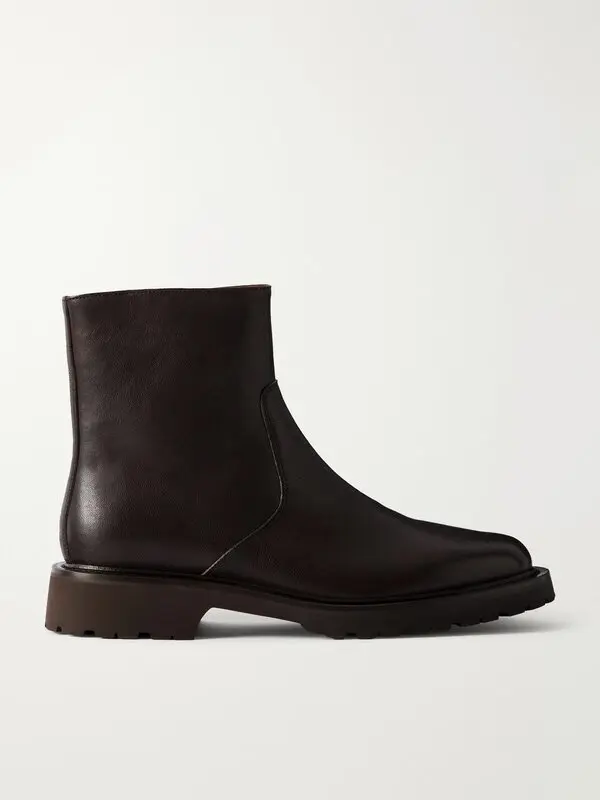 Legres 61' Washed Leather Ankle Boots - Brown