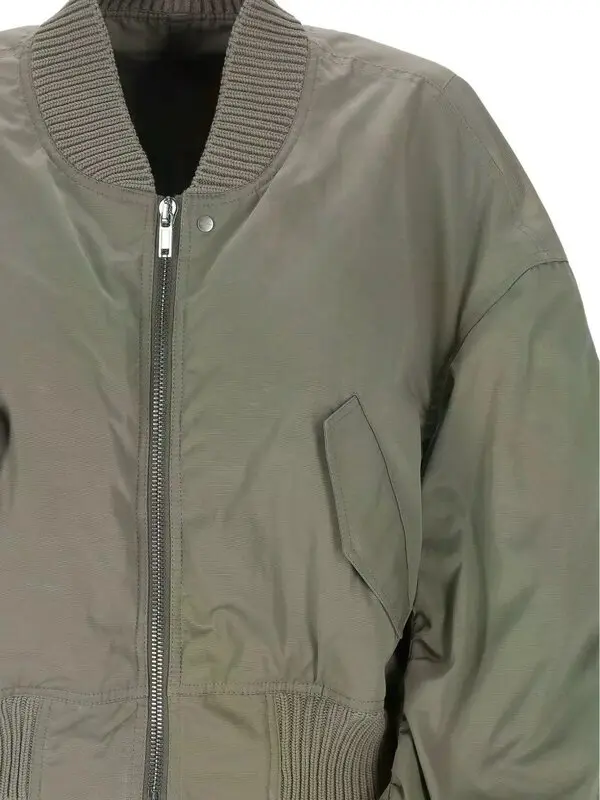 Rick Owens Ruched-sleeve Bomber Jacket