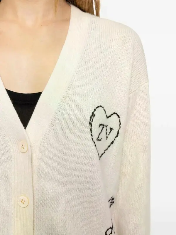 Zadig&Voltaire Mirkaz" 100% Cashmere Cardigan