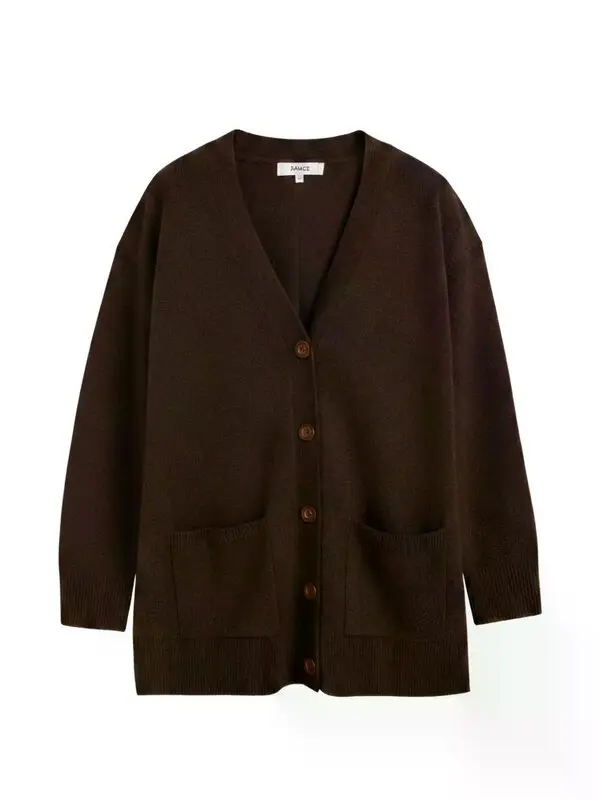 Chinti & Parker Basics Button-fastening V-neck Cardigan - Brown