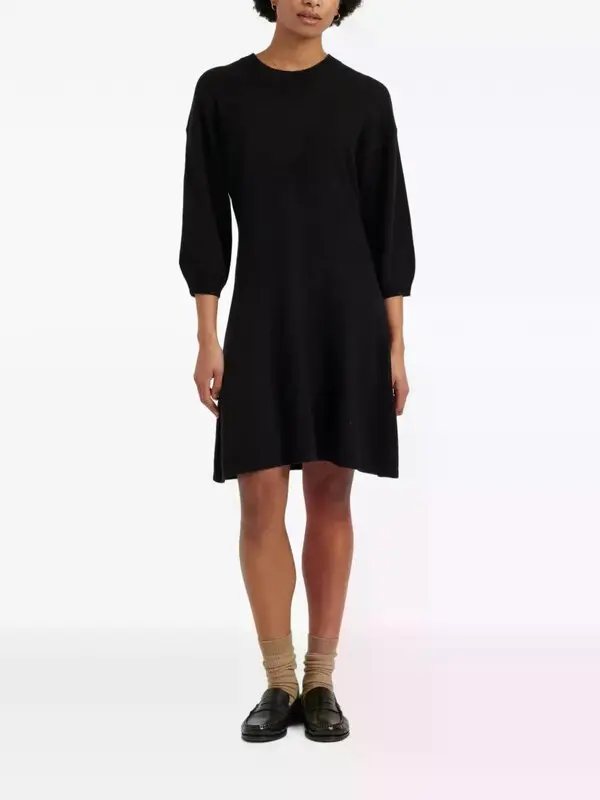 Chinti & Parker Wide-sleeve Relaxed-fit Mini Dress - Black