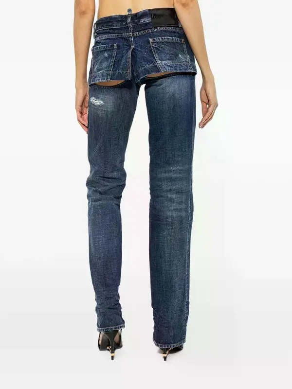 Dsquared2 Distressed Cut-out Jeans