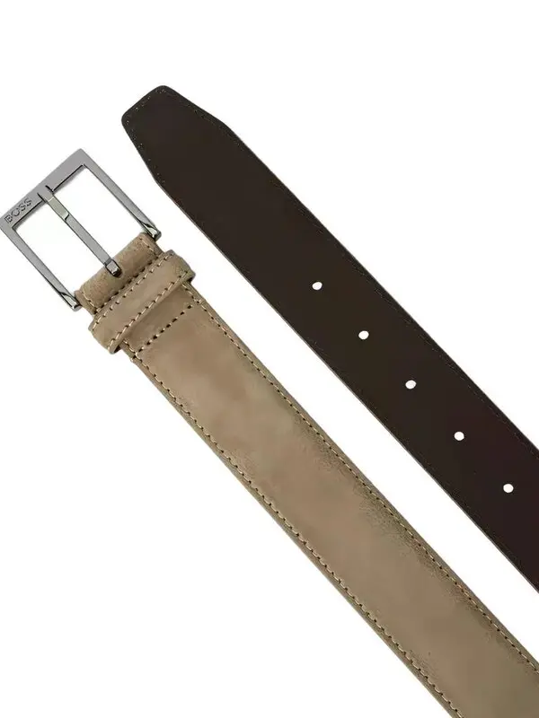 BOSS Suede Finish Buckle-fastening Belt