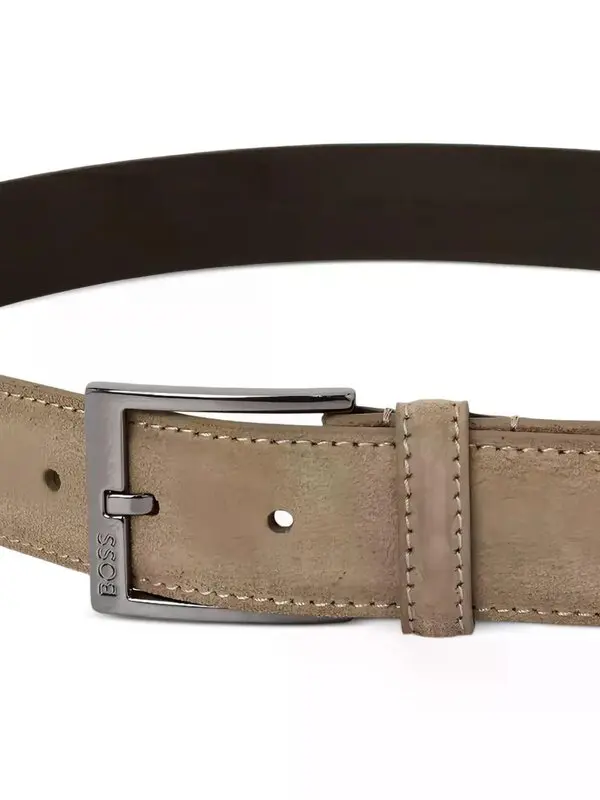 BOSS Suede Finish Buckle-fastening Belt