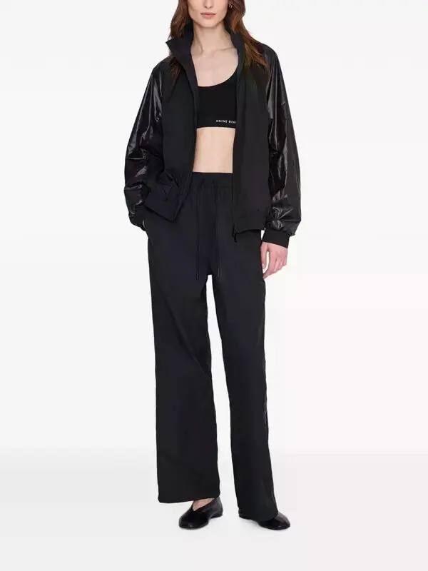 ANINE BING Reza Jacket With Contrasting Coated Sleeves