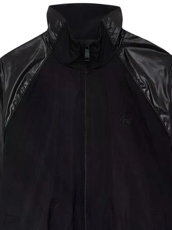ANINE BING Reza Jacket With Contrasting Coated Sleeves