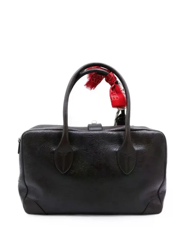 GOLDEN GOOSE Embossed Leather Top Handle Bag