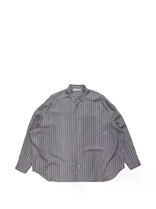 Acne Studios Striped Button-up Shirt - Grey