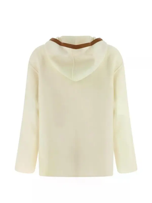 Max Mara Hooded Zip-up Jacket - Neutrals