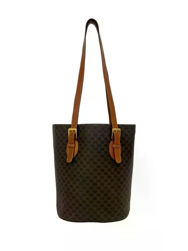 Celine 1998 Macadam Coated Canvas Tote Bag