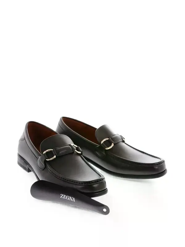 Zegna Vittorio Leather Loafers