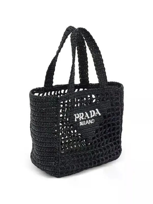 Prada Raffia Tote Bag