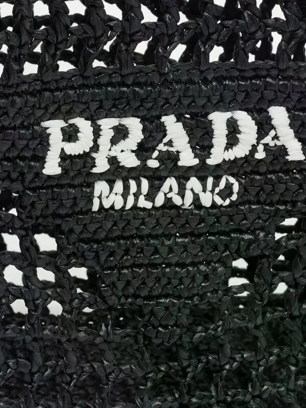 Prada Raffia Tote Bag