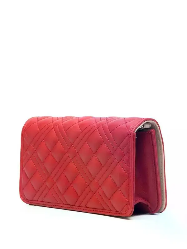 Moschino Quilted Logo Crossbody Bag