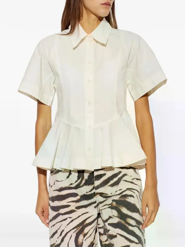 GANNI Peplum Top