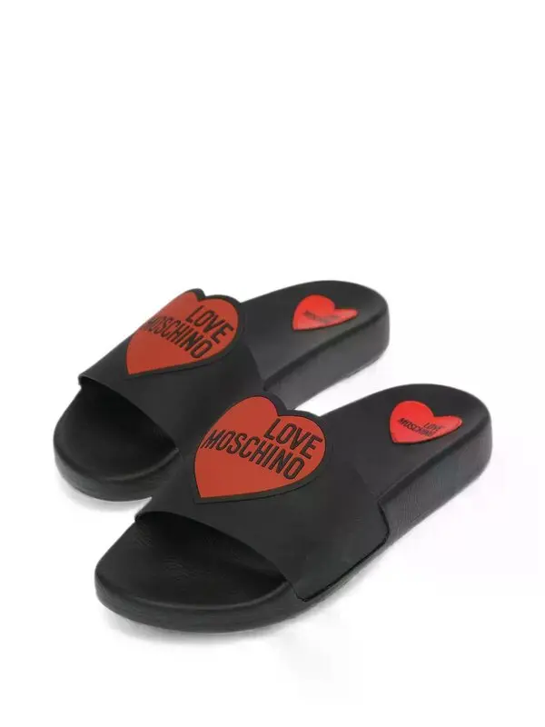 Moschino Heart-print Slides