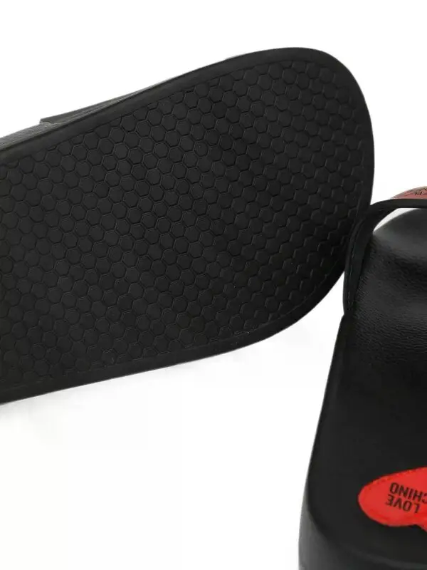 Moschino Heart-print Slides