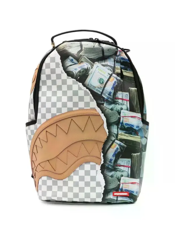 SPRAYGROUND Hidden Fortune Money-print Backpack - Grey