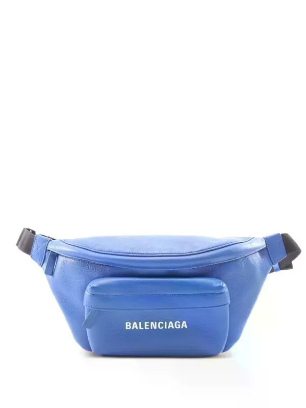 Balenciaga Leather Belt Bag - Blue