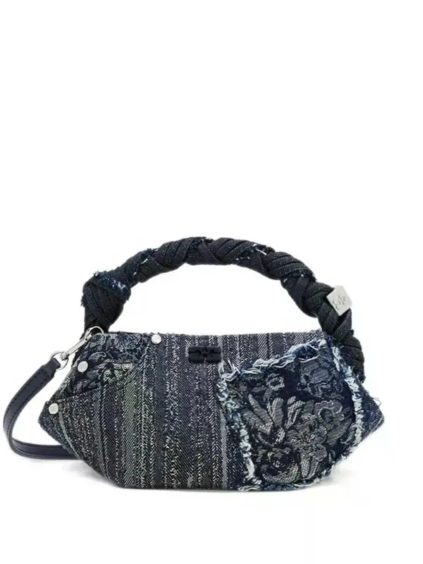 GANNI Mini Bou Bag In Denim - Blue