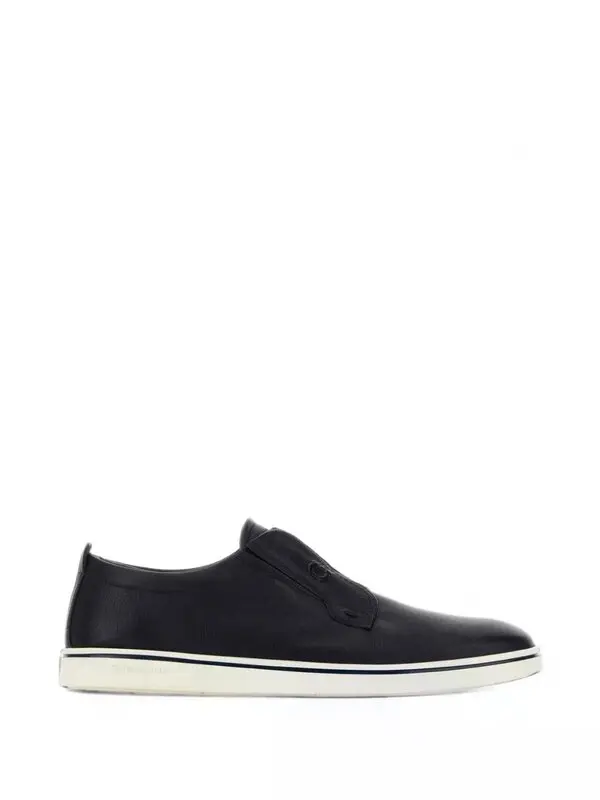 FERRAGAMO Derby Slip-on Shoes - Black