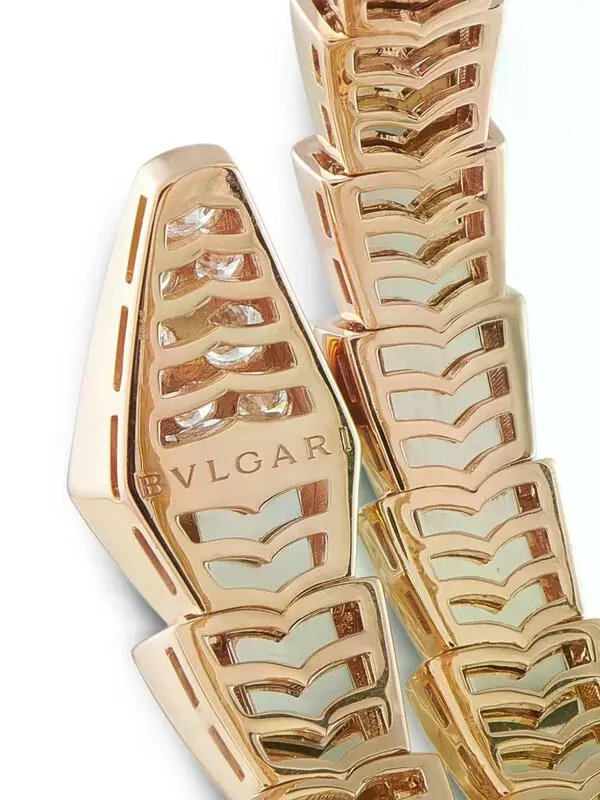 BVLGARI Serpenti Viper Diamond Bracelet In 18k Rose Gold