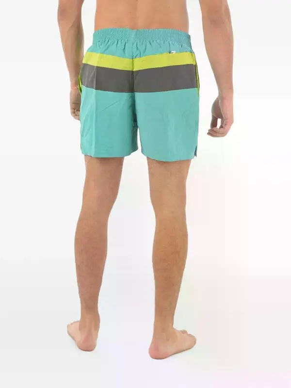 Nike Elastic-waistband Striped Swim Shorts