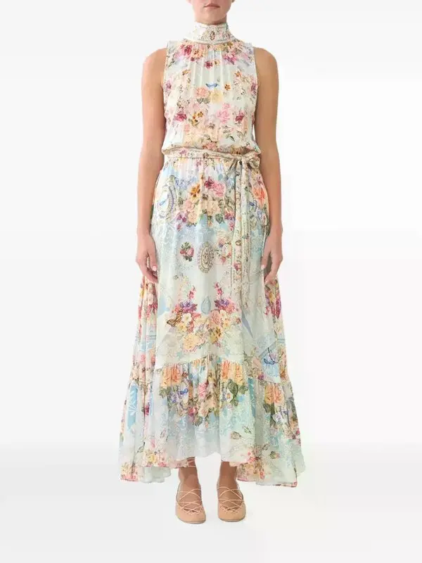 Camilla Floral-print Silk Dress