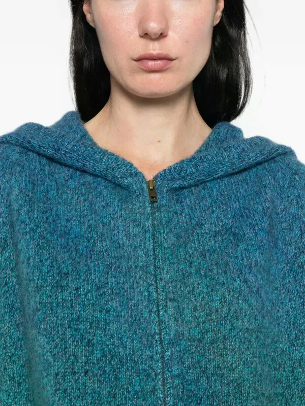 Frenckenberger Zip-up Knit Cardigan