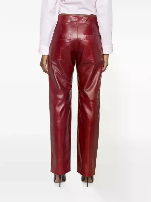 Isabel Marant Étoile Valka High-waisted Leather Trousers
