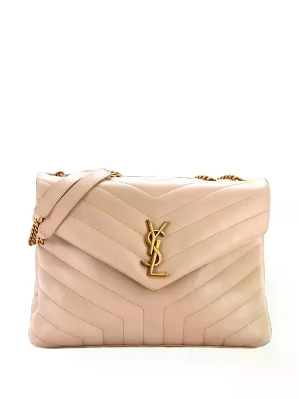 Saint Laurent Loulou Matelasse Chevron Leather Medium Shoulder Bag