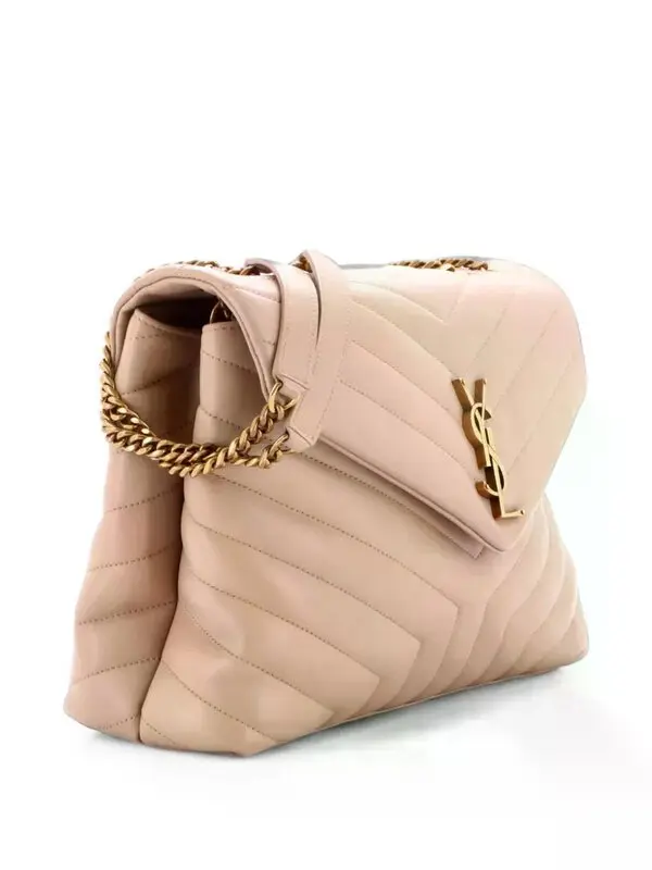 Saint Laurent Loulou Matelasse Chevron Leather Medium Shoulder Bag